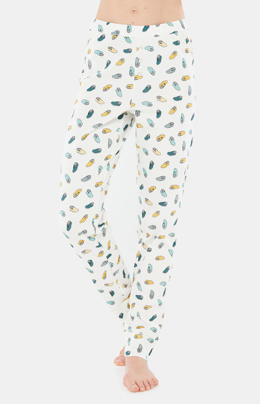 Pyjama Pantouflard Ivoire | Pyjamas longs femme – Arthur